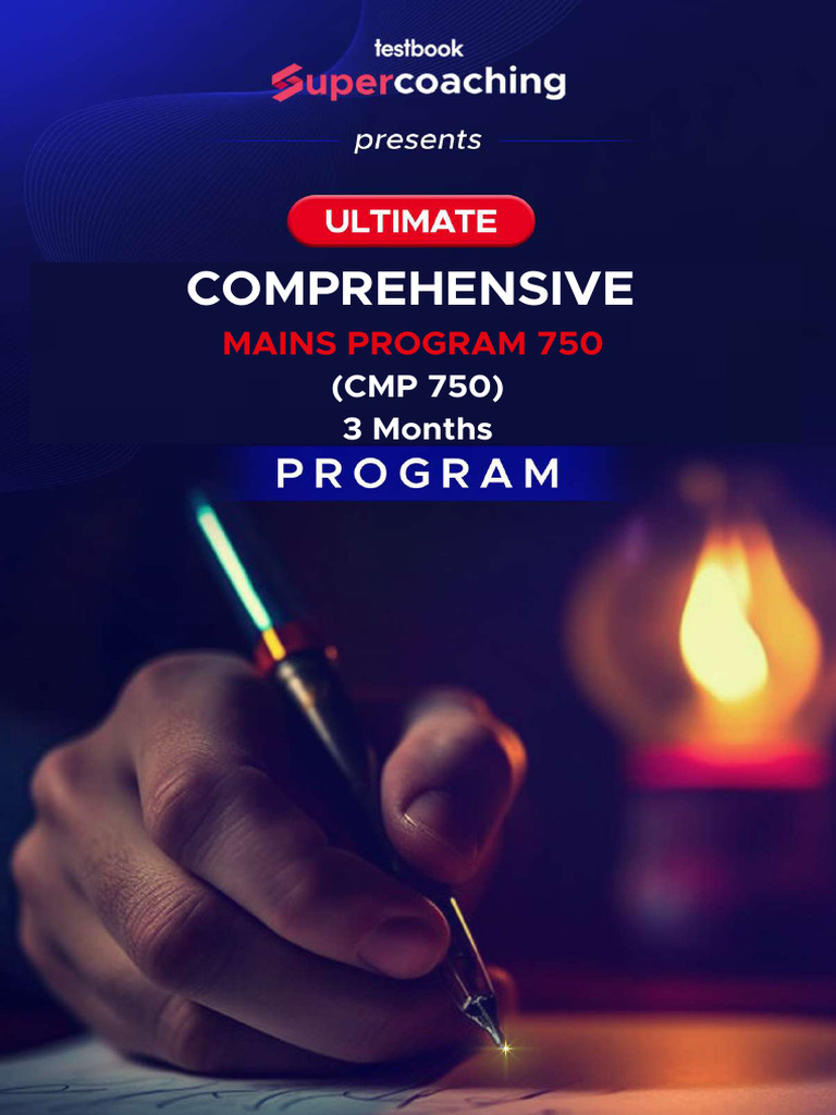 Comprehensive Mains Program 750 (3 Months) SuperCoaching - English | PDF