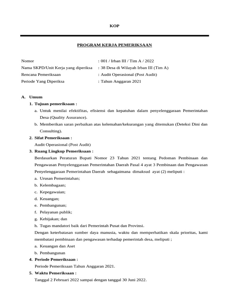 PKA Post Audit | PDF