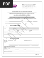 New India Motor Claim Intimation Form | PDF