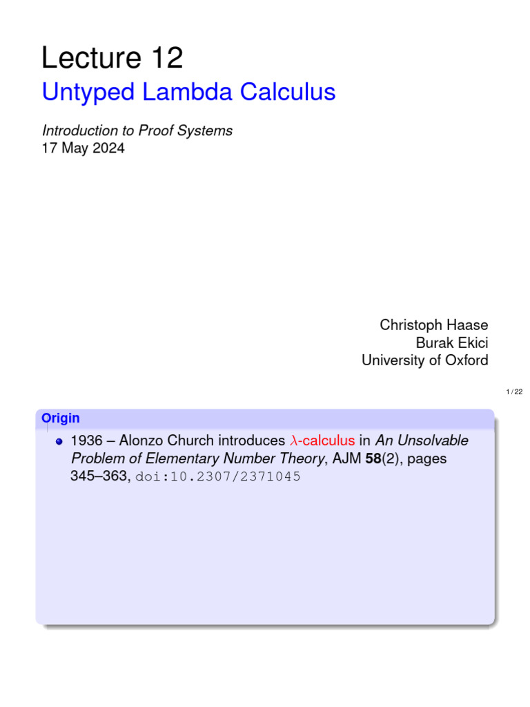 Lecture12 Slides | PDF