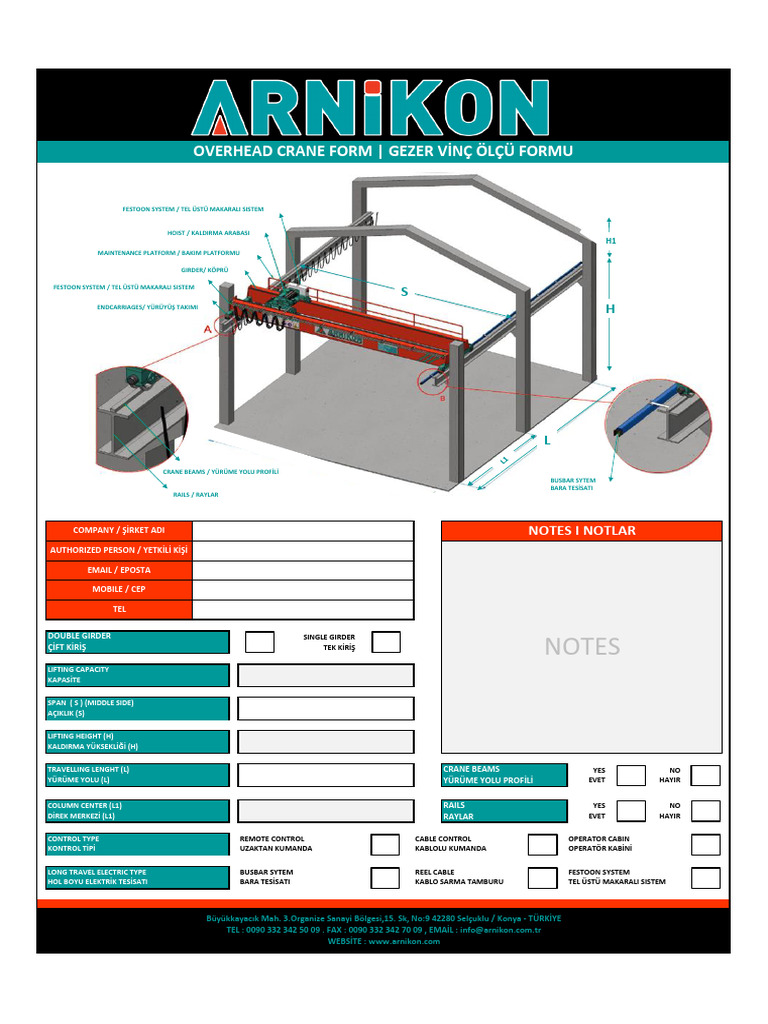 Overhead Crane Form | PDF