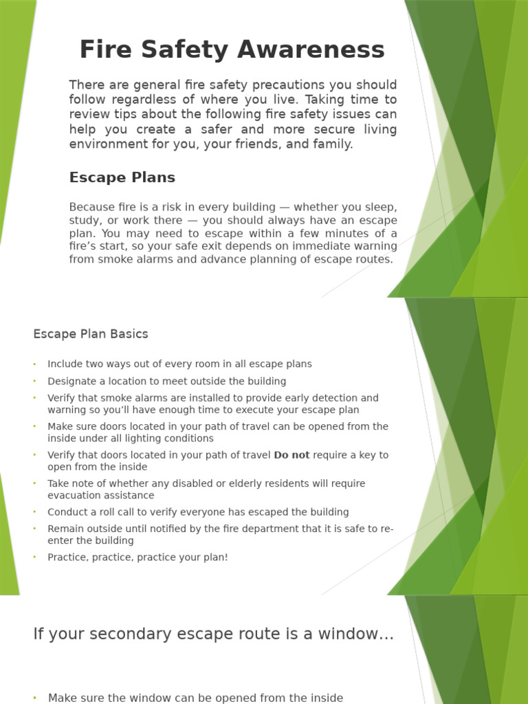 Fire Safety Awareness | PDF