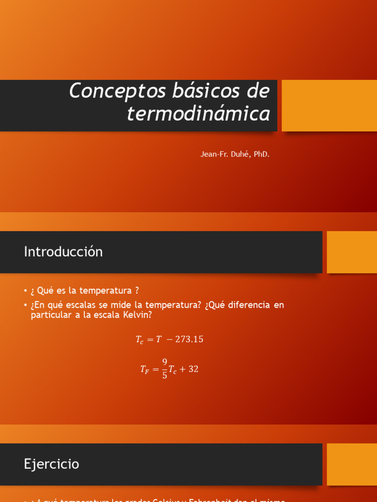 Conceptos Básicos de Termodinámica | PDF