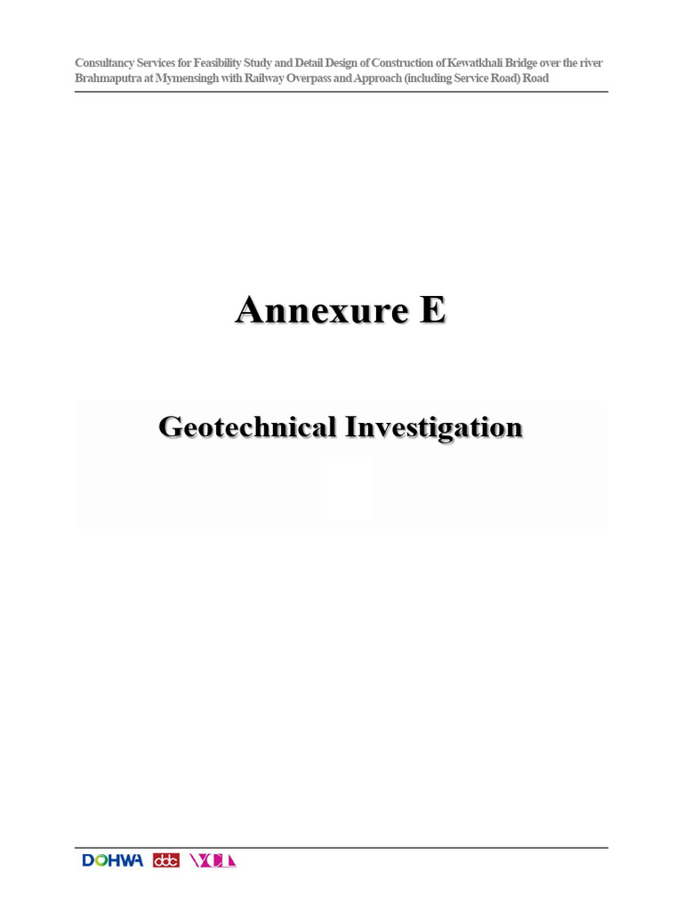 Annexure E_Geotechnical Investigation | PDF