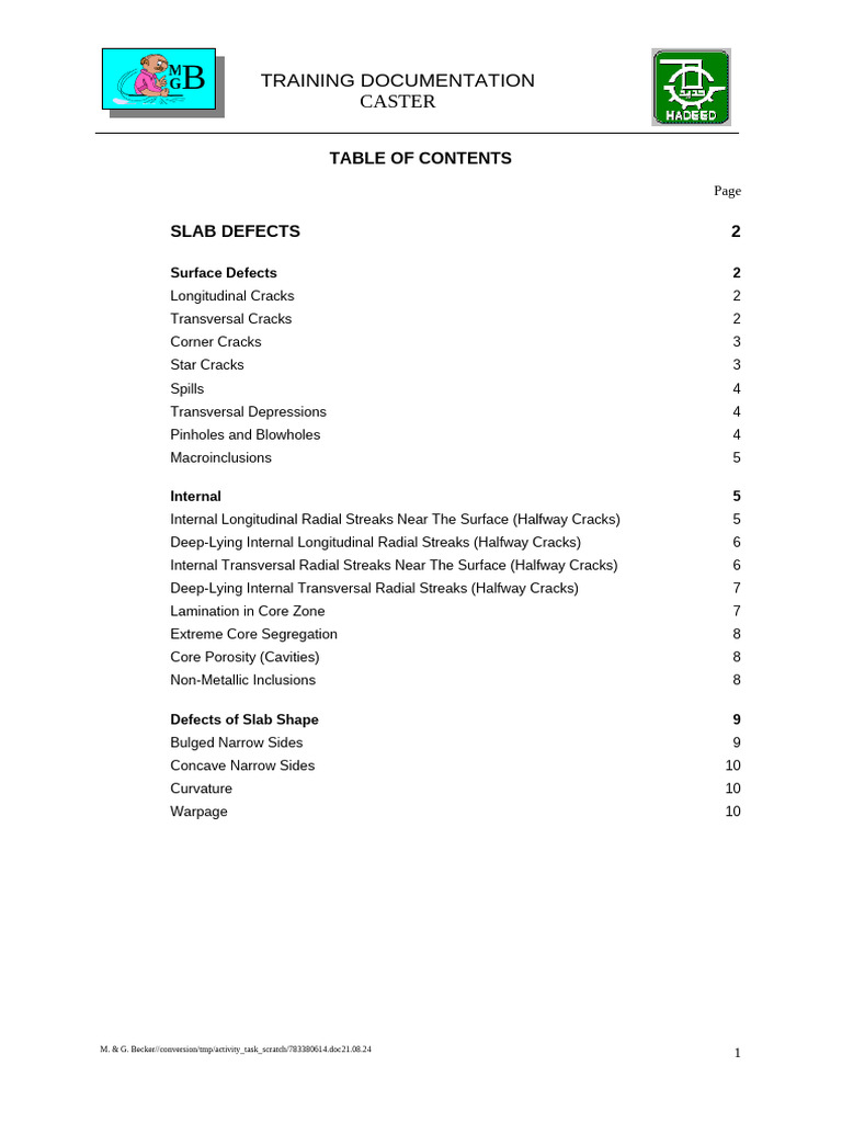 Slab Defects | PDF