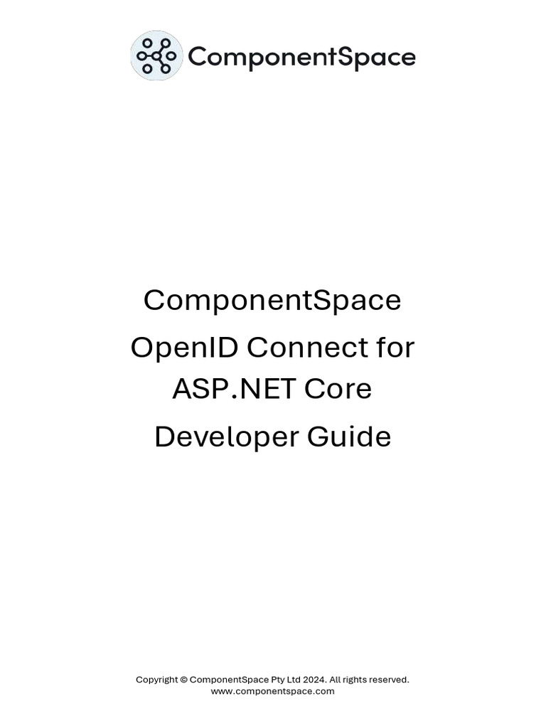 ComponentSpace OpenID Connect For ASP - NET Core Developer Guide | PDF