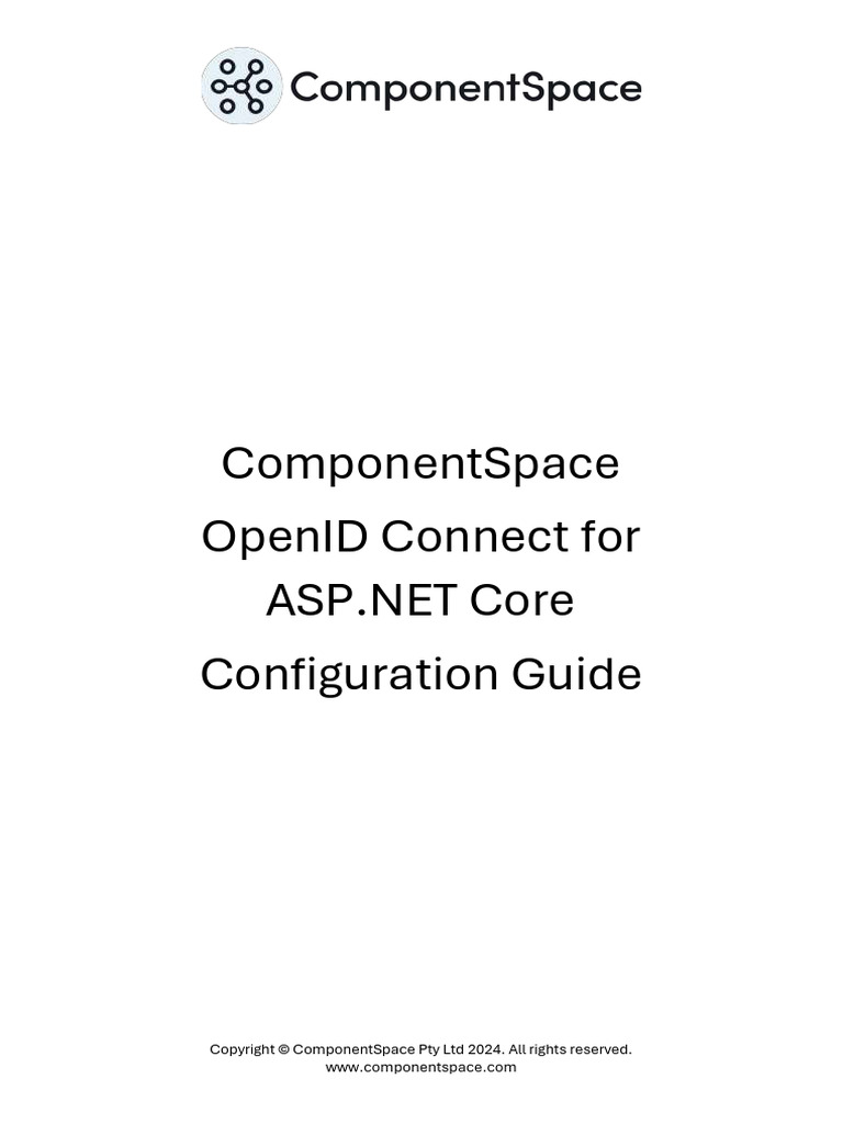 ComponentSpace OpenID Connect For ASP - NET Core Configuration Guide | PDF