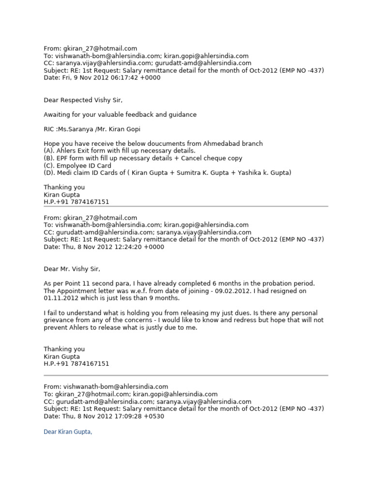Mail copies | PDF