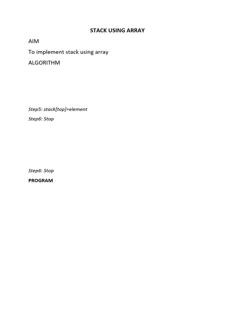 Stack | PDF