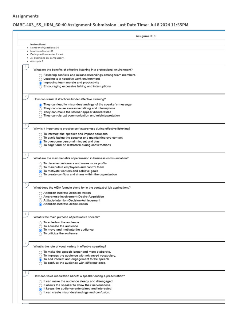 Assignment Soft Skill | PDF