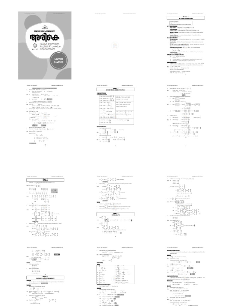 Plus Two Maths Micro | PDF