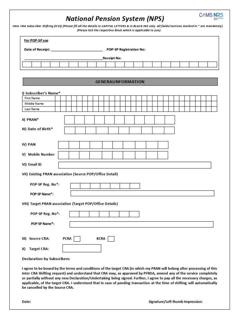 ICSS Form | PDF