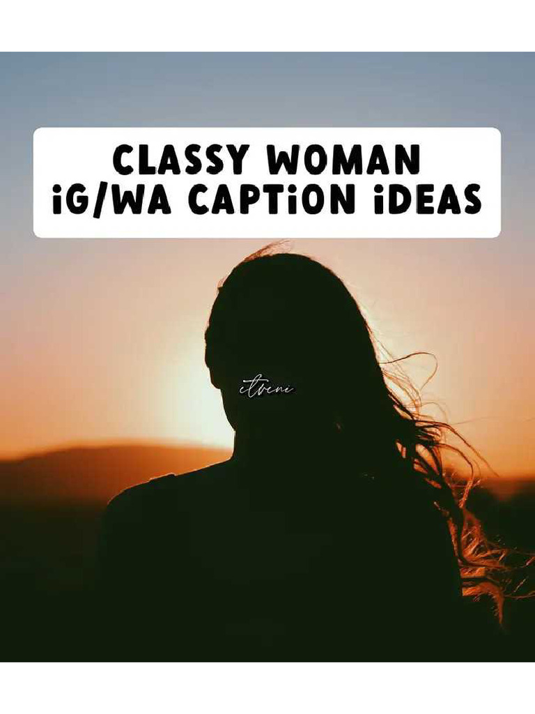 045 Classy Woman Caption | PDF