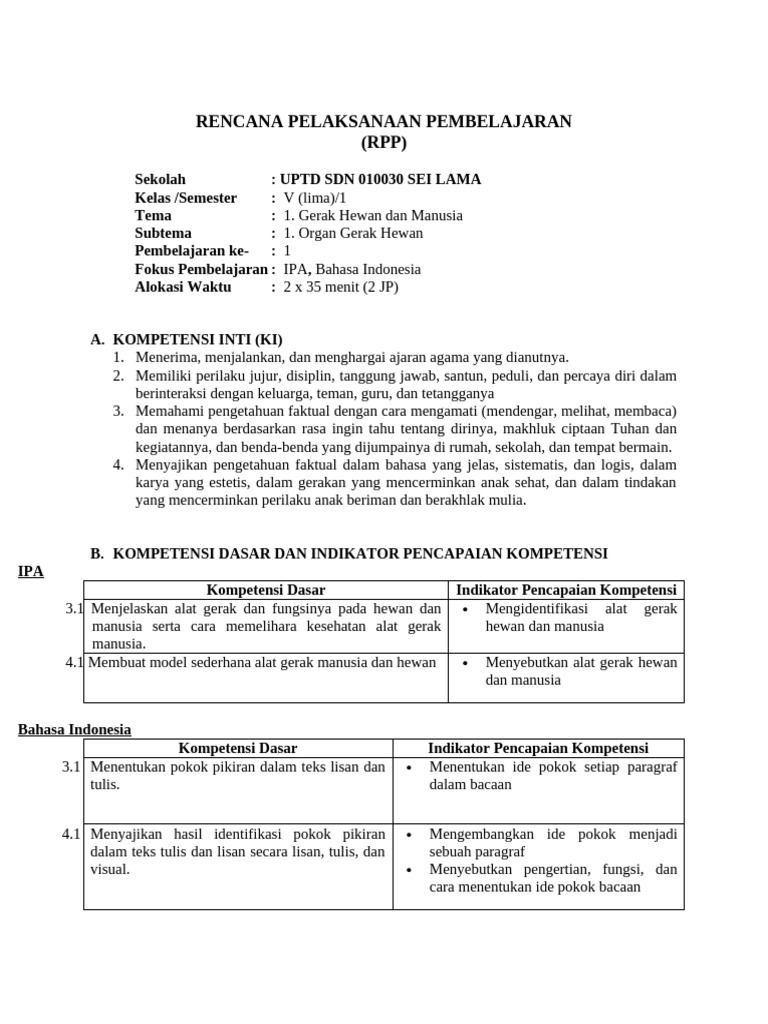 RPP Bu Nurdila | PDF