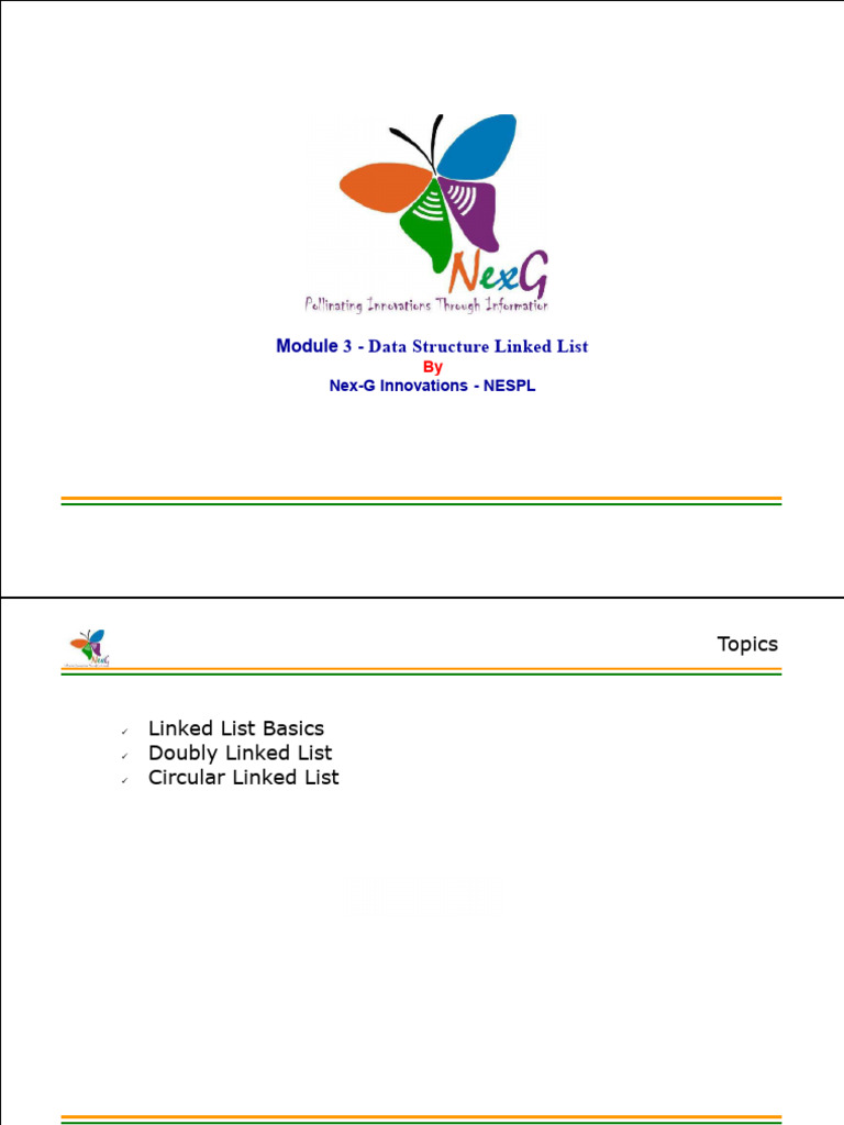 Module 3 - Data Structure Linked List | PDF Module 3 - Data Structure Linked List | PDF