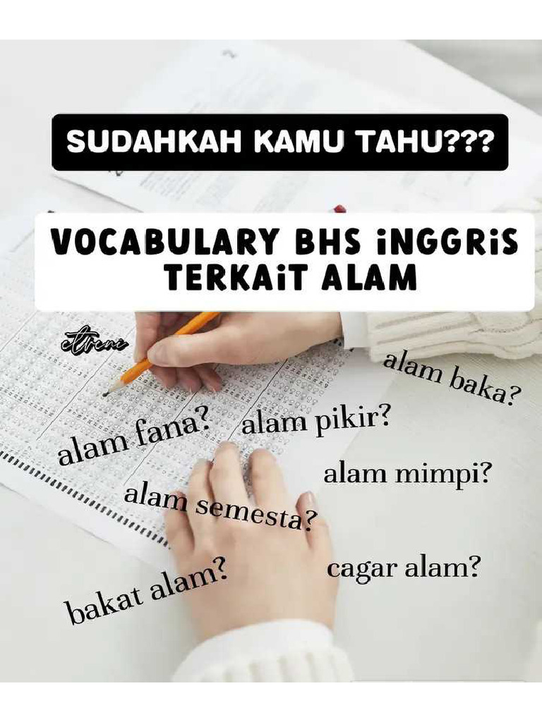 046 Vocabulary Alam English | PDF