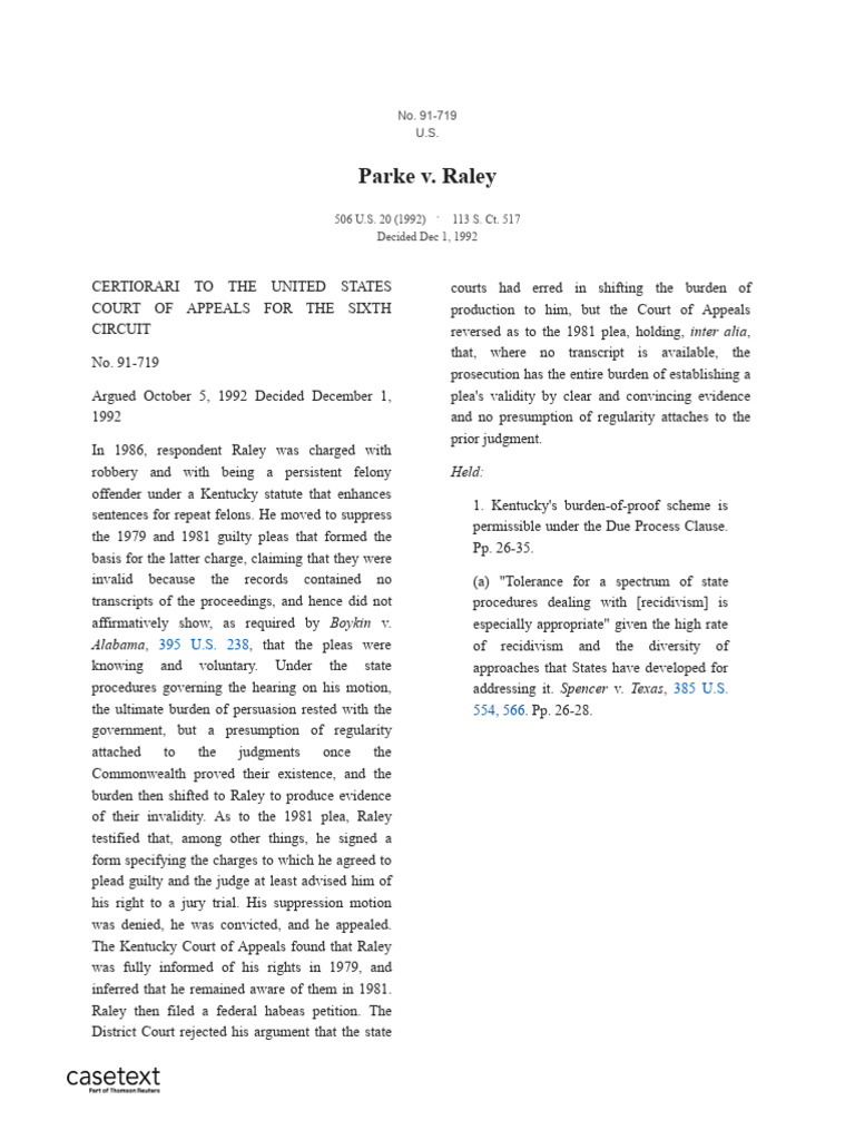 Parke v. Raley | PDF