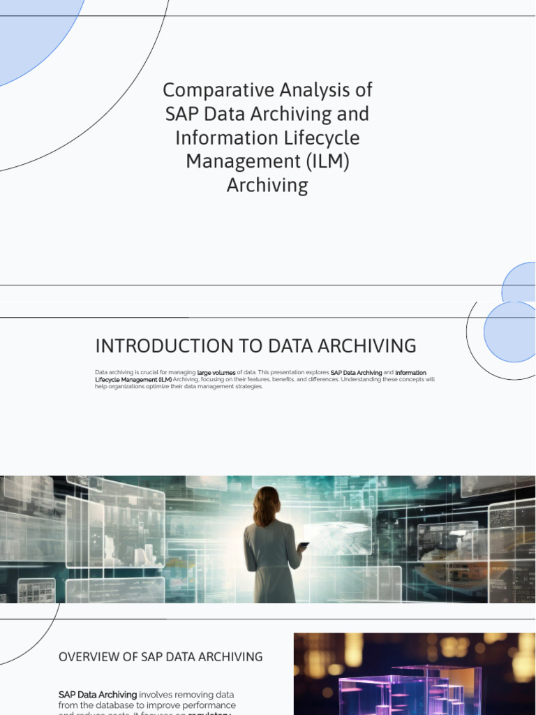 Slidesgo Comparative Analysis of Sap Data Archiving and Information Lifecycle Management Ilm ...
