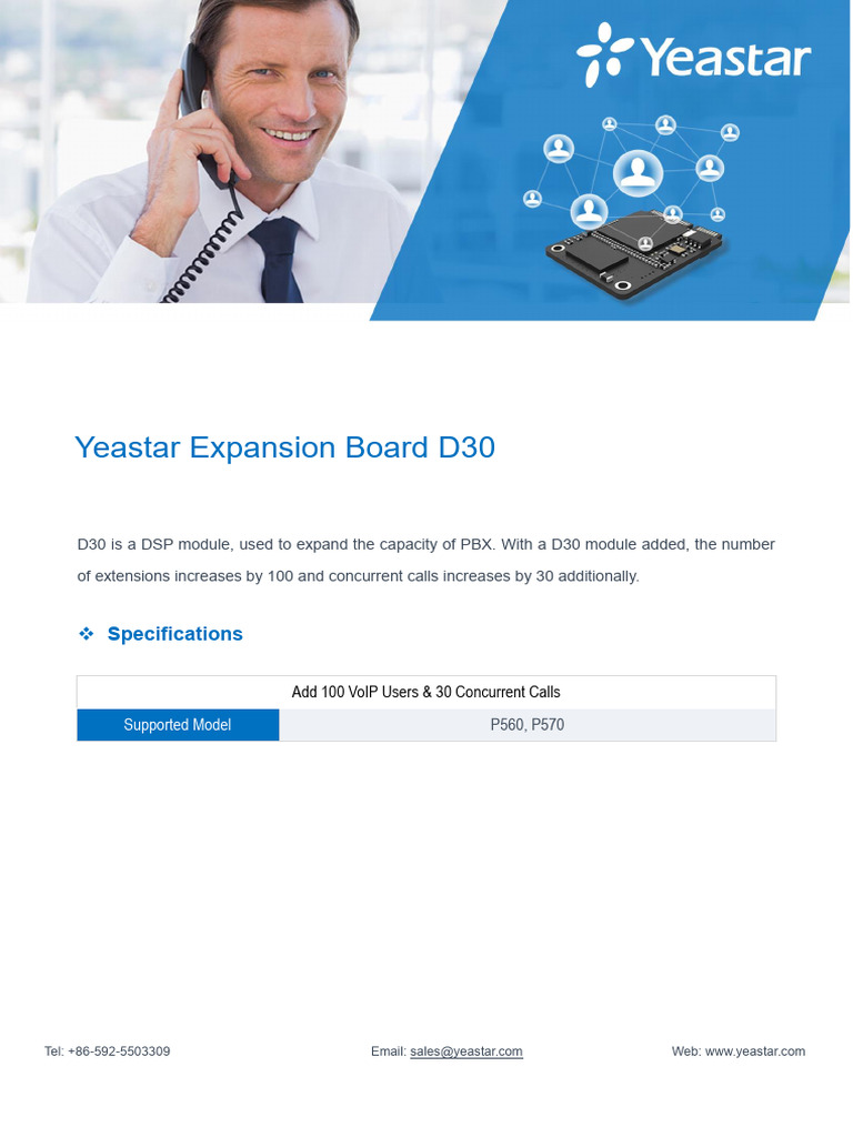 Yeastar D30 Module | PDF