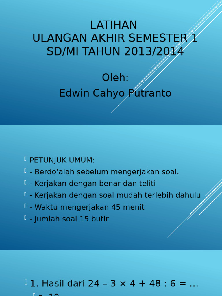 Latihan Uas 1 | PDF