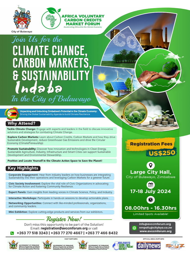 Climate Change. Carbon Markets and Sustainability Indaba Official ... Climate Change. Carbon Markets and Sustainability Indaba Official ...