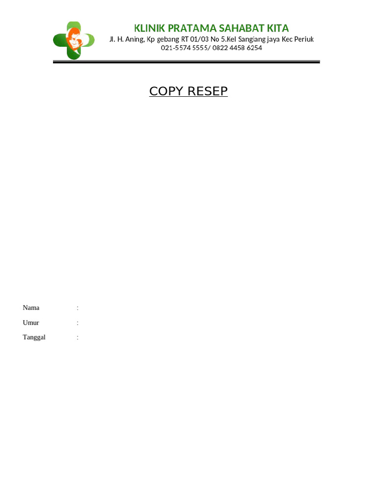 Copy Resep | PDF