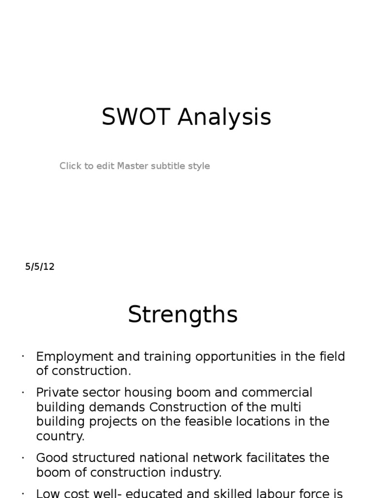 SWOT Analysis | PDF