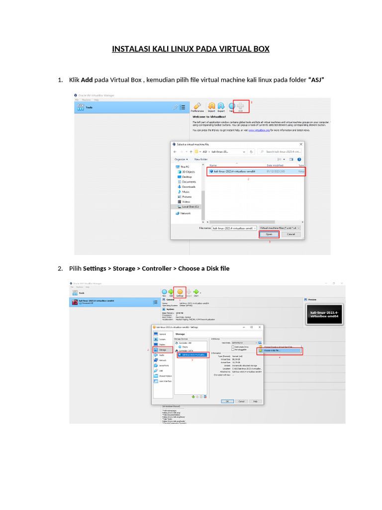 Instalasi Kali Linux Pada Virtual Box | PDF