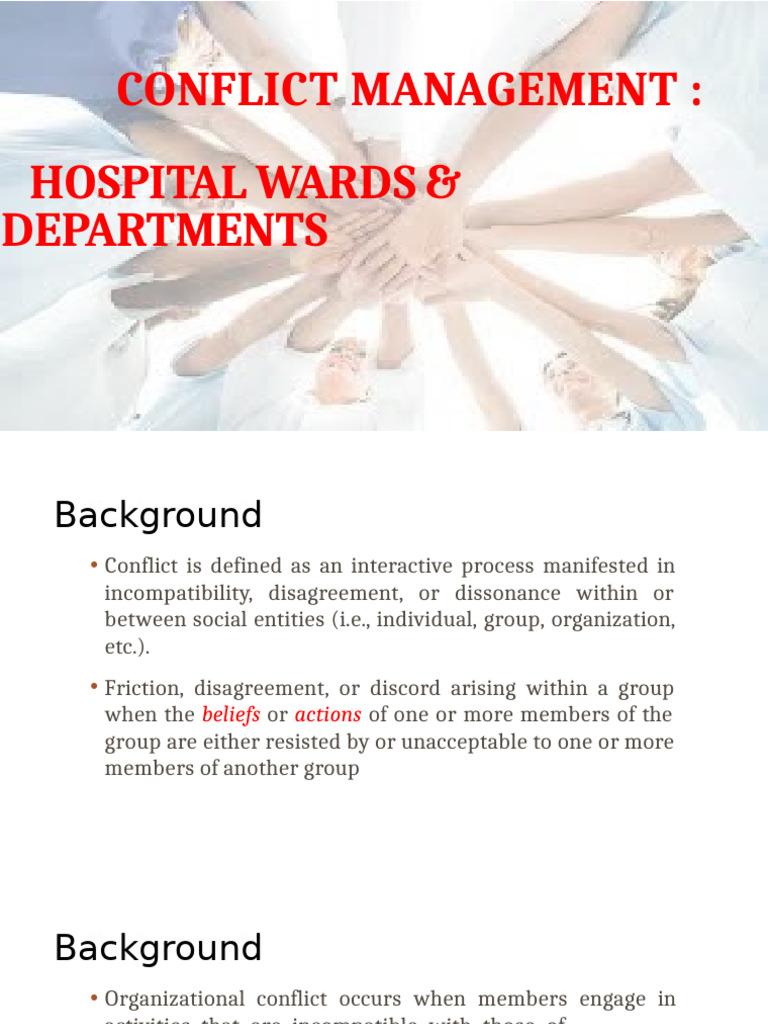 Conflict MGMT in Healthcare | PDF