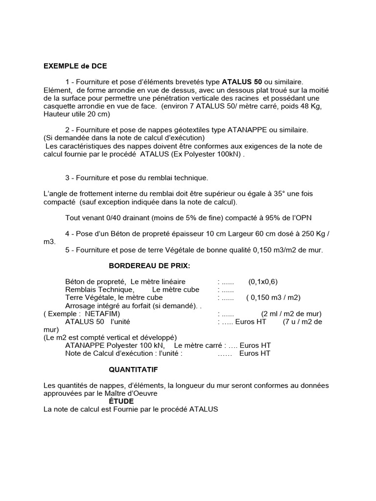 Exemple de Dce | PDF
