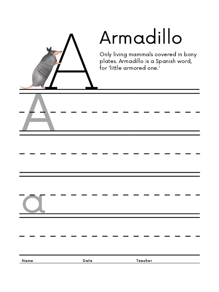 Animal-Alphabet Worksheet | PDF