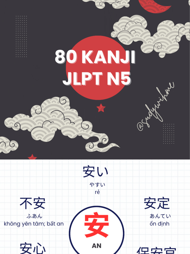 KANJI N5 VÃ Tá Vá °NG LIÃ N QUAN | PDF