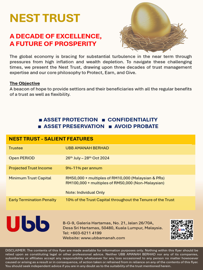 NEST TRUST - FLYER - English Version - V2 | PDF | Finance & Money ...
