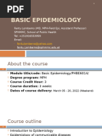 Epidemiology Lecture Notes | PDF | Infection | Sensitivity And Specificity