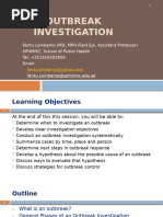 Outbreak Investigation Report Template - 3rd Edition IDSR | PDF ...
