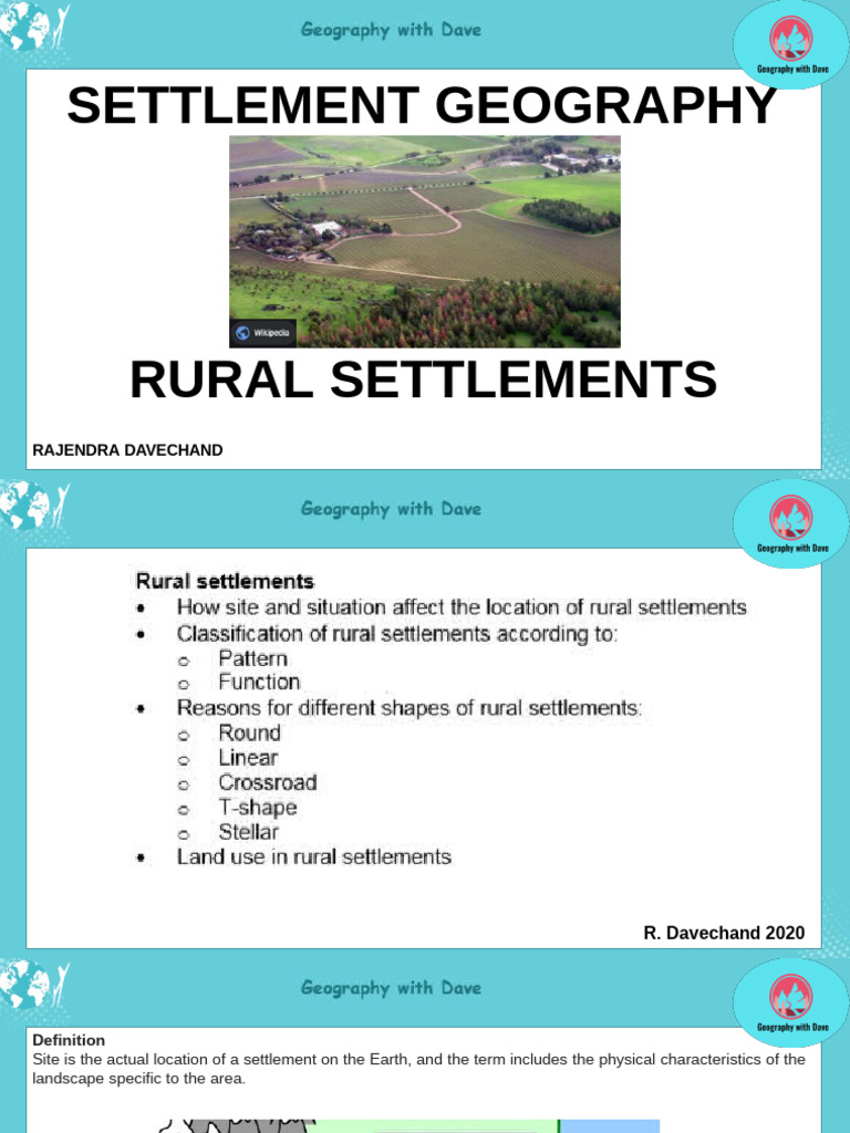 .Arch2. Rural Settlements | PDF