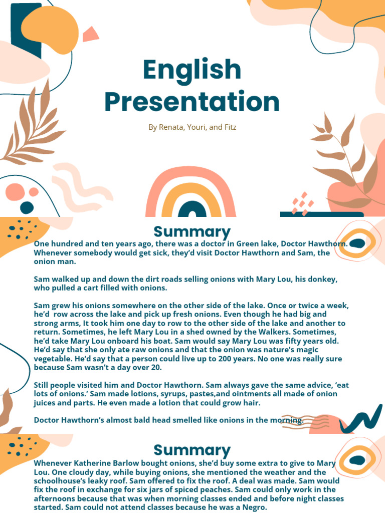 English Presentation - Renata Youri Fitz | PDF