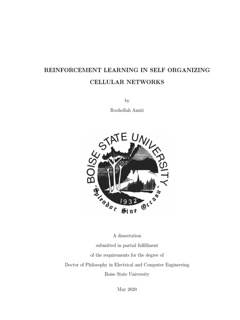 Reinforcement Learning in Self Organizing Cellular Networks | PDF