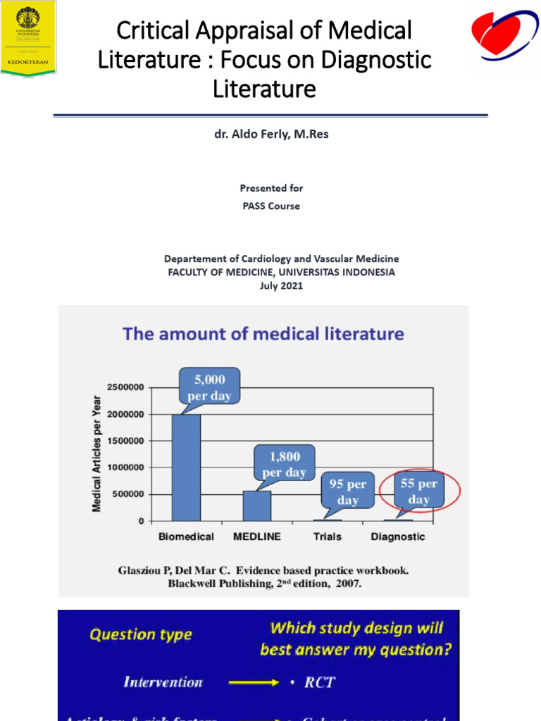 Critical Appraisal Literature Diagnostic AF | PDF