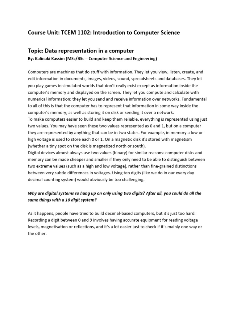 Data Representation 1 Pdf