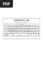 Anmol Lipi Keyboard Key Map | PDF | Text | Writing Implements
