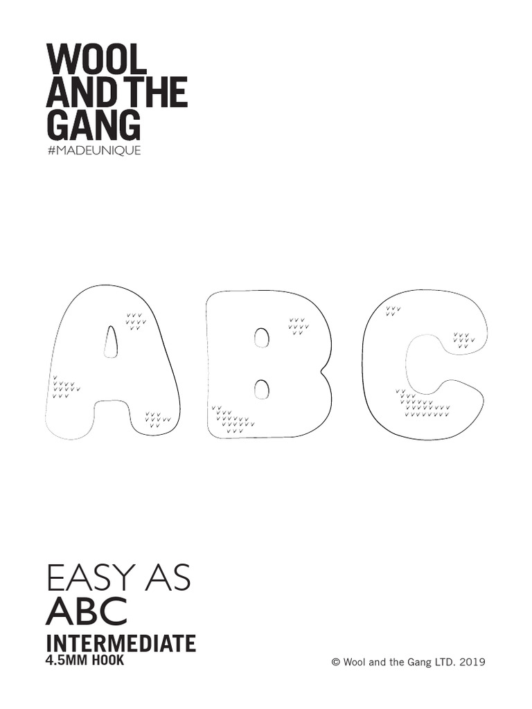 Easy As ABC Pattern EASABC01 ENG | PDF
