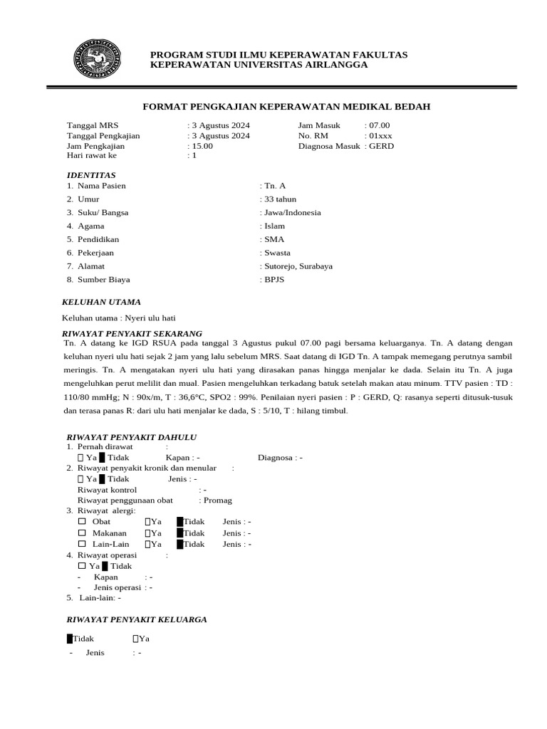 Askep Kasus GERD | PDF