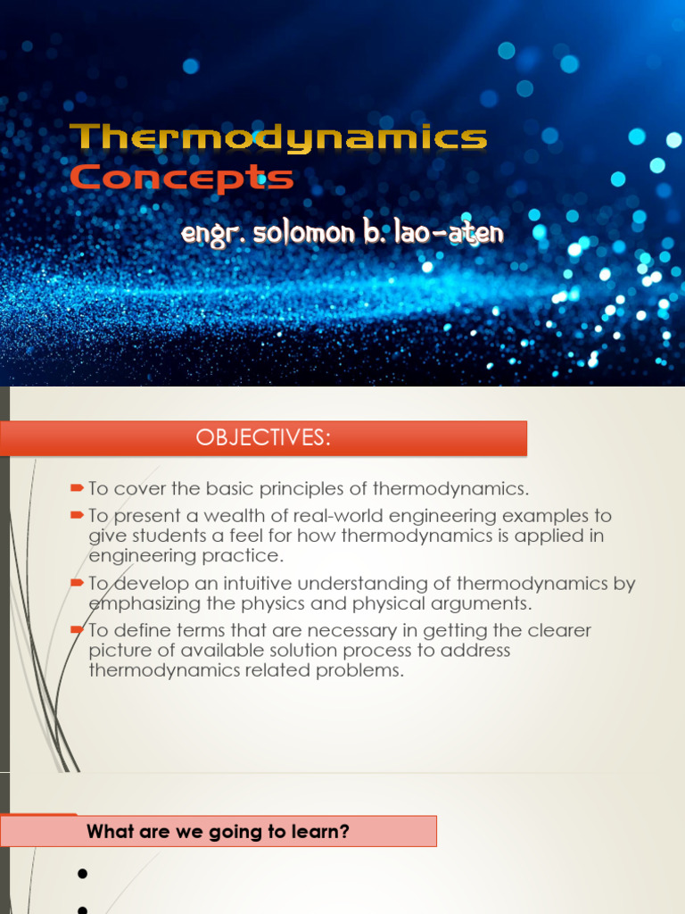 Lecture 1 - Concepts Zeroth Law | PDF