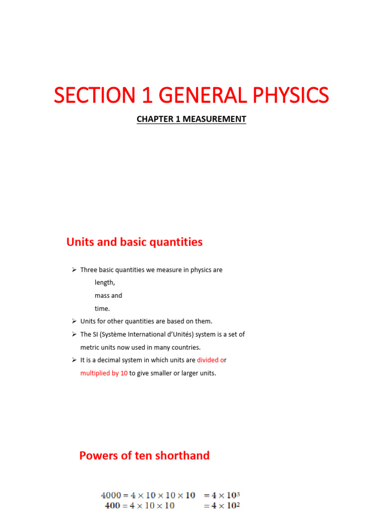Igcse Physics CH 1.1 General Physics | PDF | Pendulum | Teaching Methods & Materials