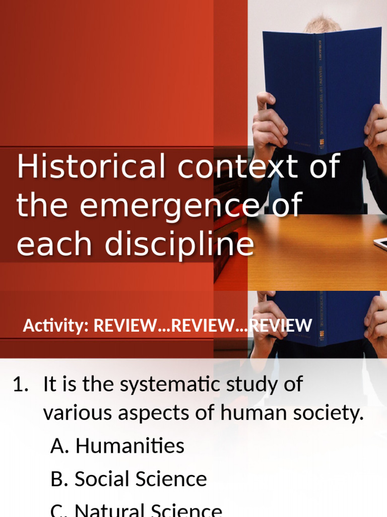 A 2 Historical Context of The Emergence of Each Discipline DISS | PDF