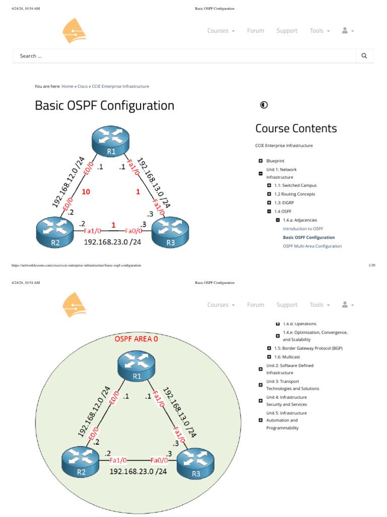 Basic Ospf Configuration Pdf