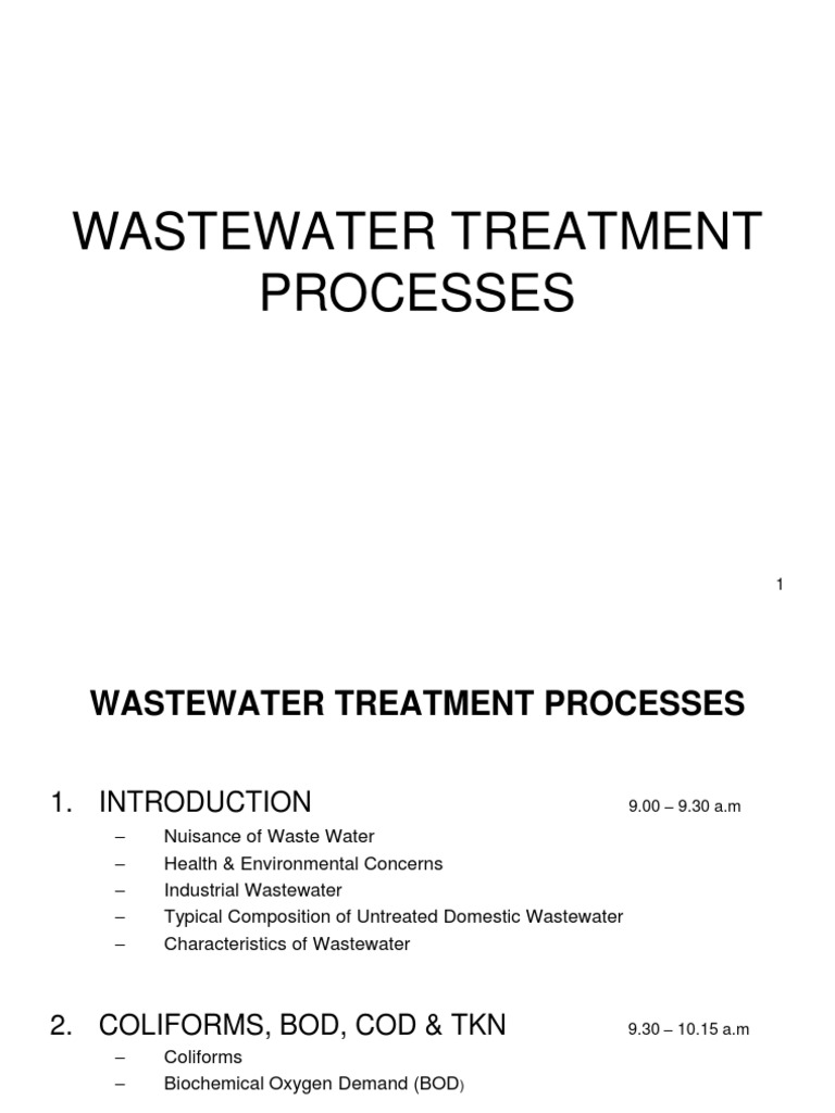 Waste Water Treatment Process | PDF | Sewage Treatment | Wastewater