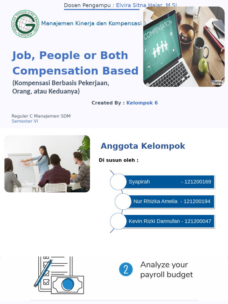 Kelompok 6 - Manajemen Kinerja Dan Kompensasi | PDF