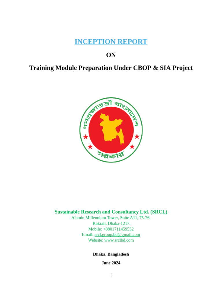 Inception Report | PDF